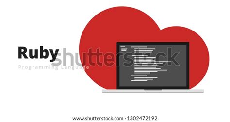 Learn Code Ruby Programming Language Ruby Stock Vector Royalty Free