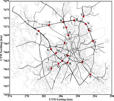 traffic flow results of one monte carlo simulation without evs