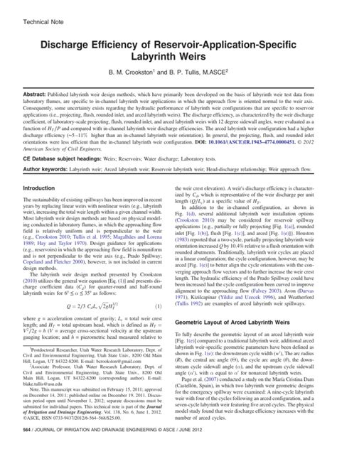 retrieve pdf spillway discharge hydrology