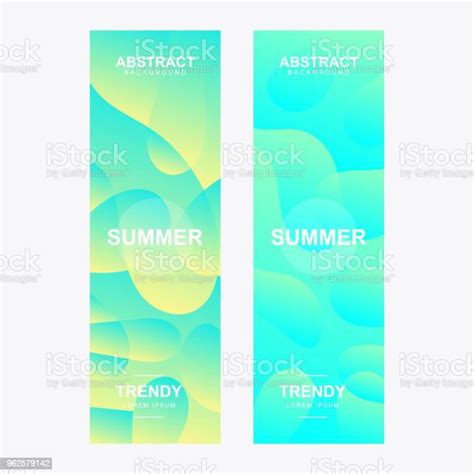 수직 배너입니다 함께 현대적이 고 세련 된 모양 추상 양식된 홀로그램 유체 포스터 디자인 서식 파일입니다 0명에 대한 스톡 벡터 아트 및 기타 이미지 Istock