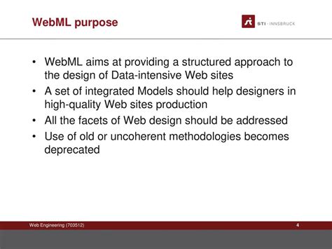 developing applications with webml lecture 7 dr mohammad ahmad ppt