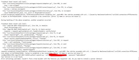Error Code · Issue 4 · Randomrobbiebfcve 2023 32243 · Github