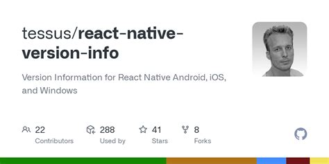 Github Tessusreact Native Version Info Version Information For React Native Android Ios