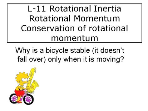 L Rotational Inertia Rotational Momentum Conservation Of Rotational