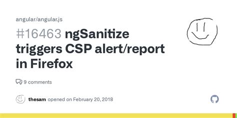 Ngsanitize Triggers Csp Alertreport In Firefox · Issue 16463 · Angularangularjs · Github