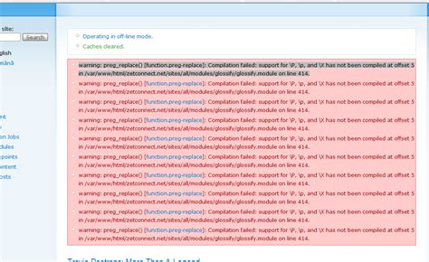 Warning Preg Replace Function Preg Replace Compilation Failed Support For P P And X