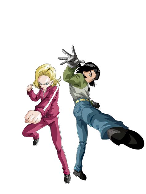 Android 17 And Android 18 Render By Robzap18 On Deviantart