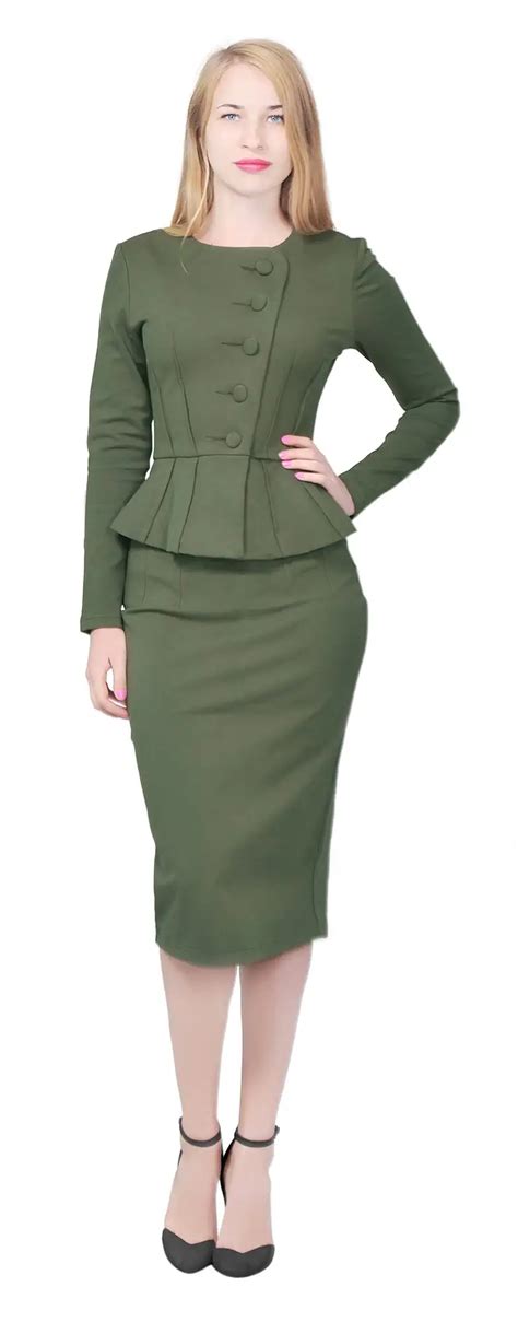 کت و شلوار دامن ژاکت کت و شلوار پیراهن اداری رسمی زنانه Marycrafts