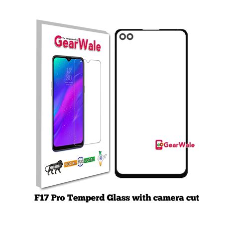Oppo F17 Pro Full Screen Tempered Glass With Camera Cut Out