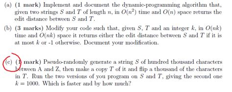 A Mark Implement And Document The Chegg Com