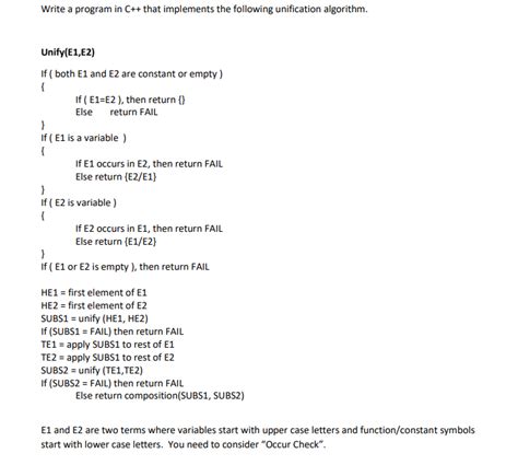 Solved Write A Program In C That Implements The Following