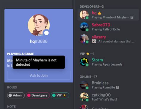 Discord Does Not Detect Game For Ask To Join When That Game Is