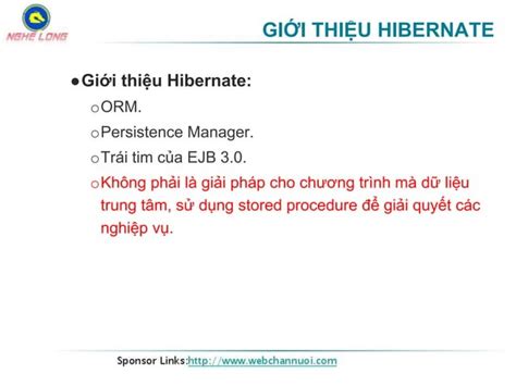 Introduction To Hibernate Framework Ppt