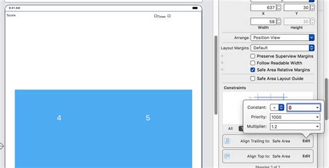 Ios Swift Constraint Using Multiplier Working With Trailing But Not