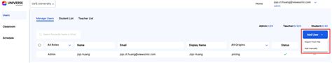 how to import users to the organization online support center