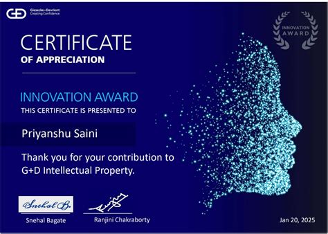 Innovation Patent Teamwork Milestone Priyanshu Saini