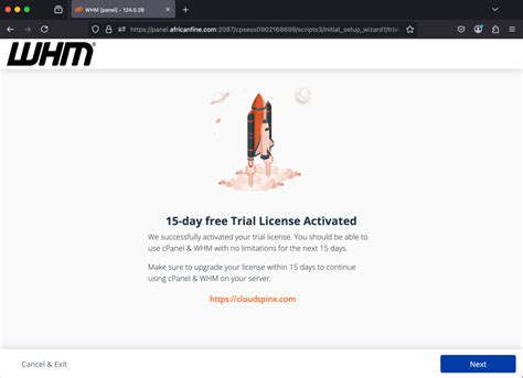 Installing Cpanel And Whm On Rocky Linux 9 Almalinux 9 Cloudspinx