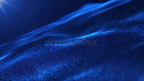 Blue Digital Wave Of Particles And Dots Futuristic Cyber Background