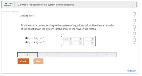 Solved Matrix Representation Of A System Of Linear Chegg