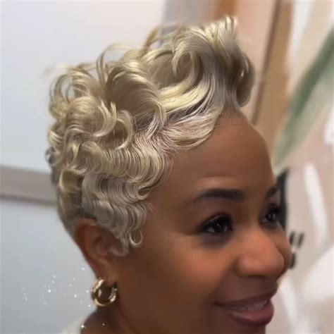 Finger Wave Pixie Cut Short Lace Front Wig