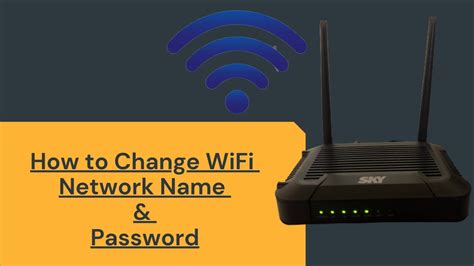 How To Change WIFI Network Name Password YouTube