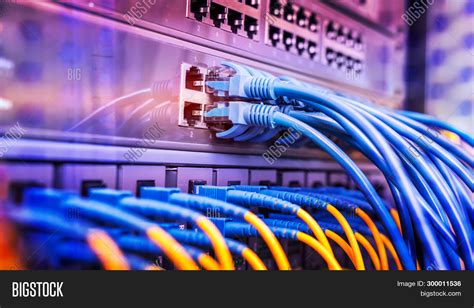 Server Rack Blue Red Image Photo Free Trial Bigstock