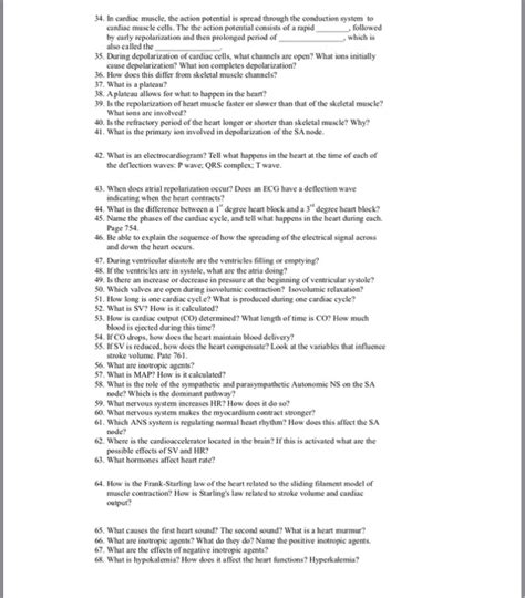 Solved Questions For Cardiovascular System Heant Chapter 19