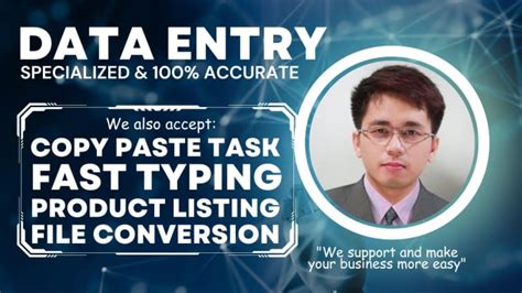 do excel data entry copy paste fast typing file conversion product