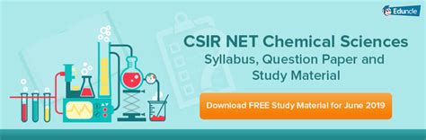 CSIR NET Chemical Sciences Syllabus Question Paper And Study Material