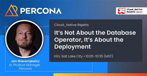 percona on linkedin rejekts2024 database kubernetes