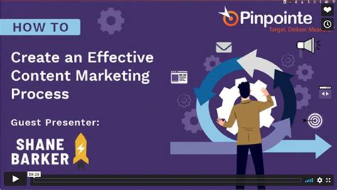 ON DEMAND WEBINAR How To Create An Effective Content Marketing Process Pinpointe Marketing Blog