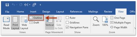How To Print A Word Document In Outline View