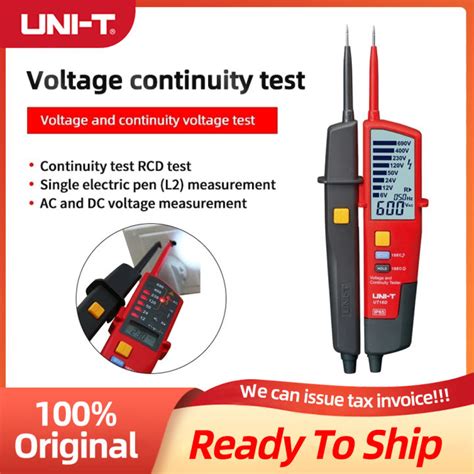 UNI T Digital Voltmeter UT C UT D AC DC Voltage Continunity Tester V LCD Display Phase
