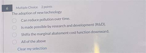solved 6multiple choice2 ﻿pointsthe adoption of new