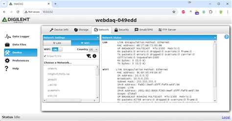 Logging Data With The WebDAQ Over WiFi Digilent Blog