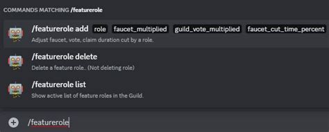 Feature Role Commands Tipbot Help Documents
