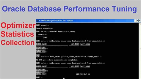 Oracle Database Performance Tuning Optimizer Statistics Gathering 11g 12c 19c 20c Youtube