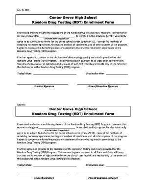 Random Drug Testing Policy Pdf PdfFiller