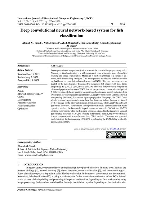 Deep convolutional neural network-based system for fish classification ...