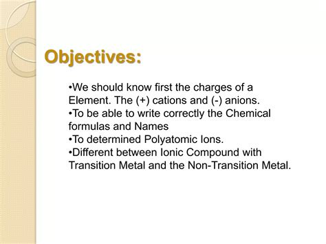 Writing And Naming Formula PPTX