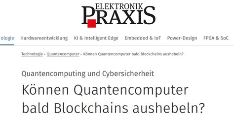 Can Quantum Computers Soon Override Blockchains