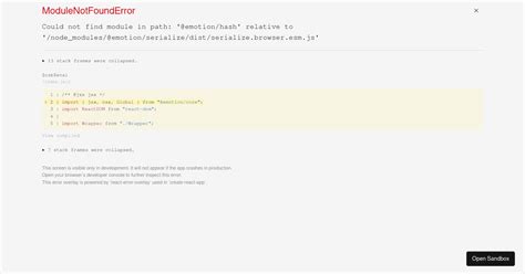 Emotion Codesandbox