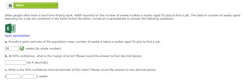 solved begin{tabular}{r r r r r } search time weeks and
