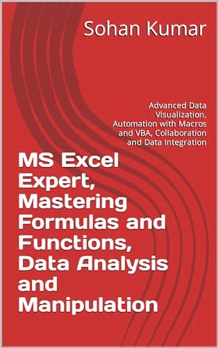 Ms Excel Expert Mastering Formulas And Functions Data Analysis And