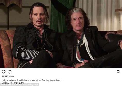 Johnny Depp Debuts Braided Mohawk During Rehearsal With His Band Hollywood Vampires Daily Mail