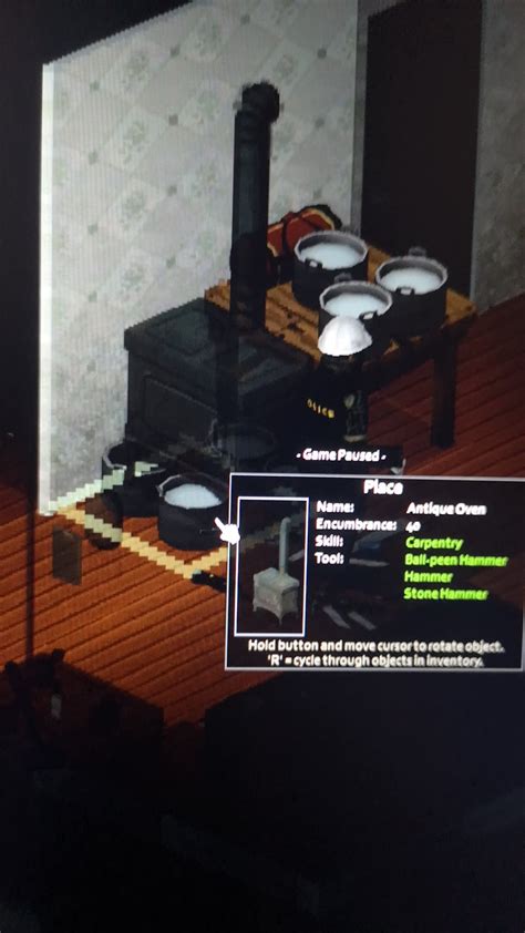 I Cant Rotate The Antique Oven Is It A Known Issue Or Am I Just An