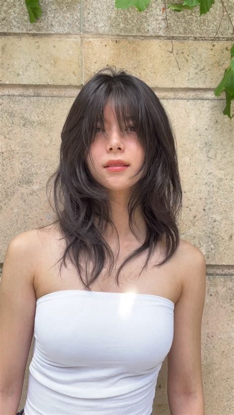 요닝 류영채 • 레이어드컷 레이어드펌 푸딩브라운 염색 살랑살랑 가벼운 시그니처 레이어드컷에 묵직한 레이어드펌••🖤 묘한