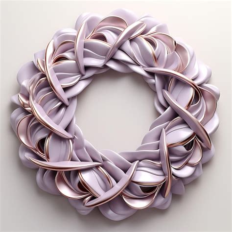 Premium Photo Background Of Interwoven Ribbons Shapes Metallic