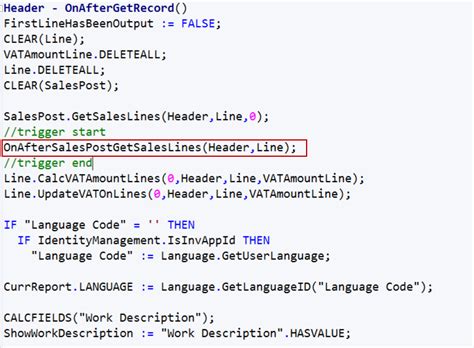 Report 1303 Standard Sales Draft Invoice Onaftersalespostgetsalesline · Issue 2320