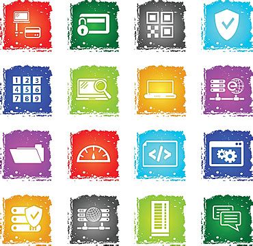 Server Icon Set Business Router Lan Vector Business Router Lan PNG And Vector With